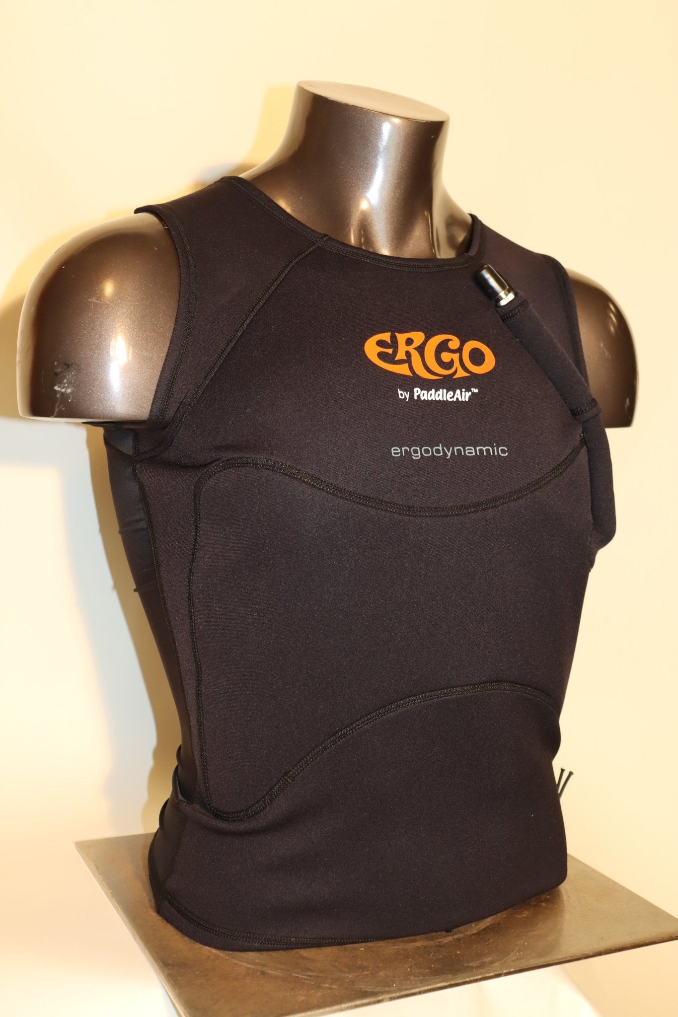 Ergo Black Neoprene Vest - Padded Vest for Sore Ribs for Surfing ...