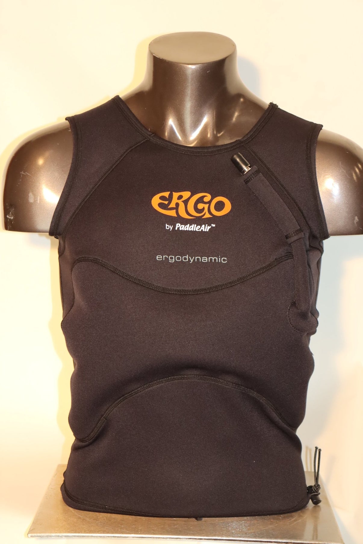 Ergo Black Neoprene Vest - Padded Vest for Sore Ribs for Surfing ...