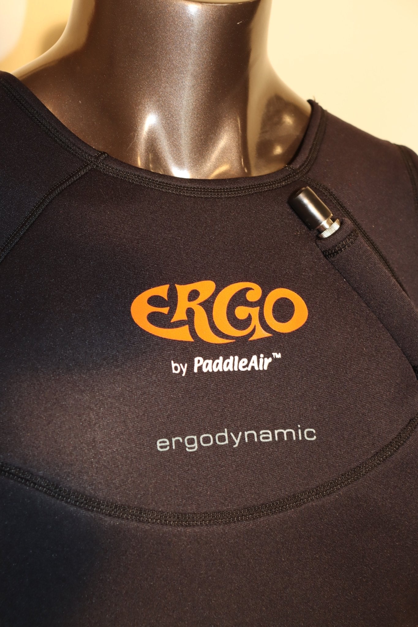 Ergo Black Neoprene Vest - Padded Vest for Sore Ribs for Surfing ...
